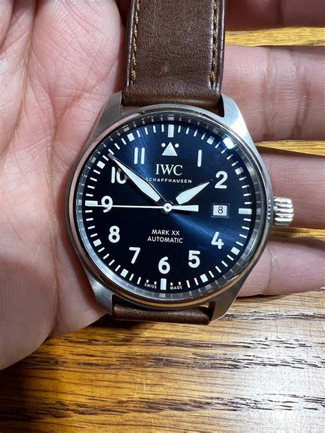 Iwc Iw Blue Dial Pilot Mark Xx W Box Papers Warranty Watchuseek Watch Forums