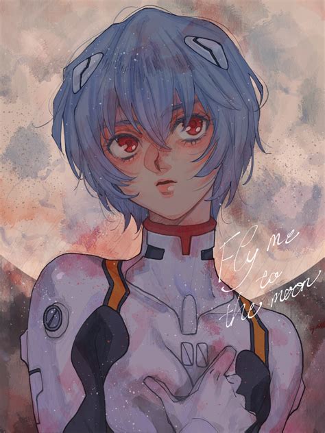 Safebooru 1girl Absurdres Ayanami Rei Blue Hair Bodysuit English Text