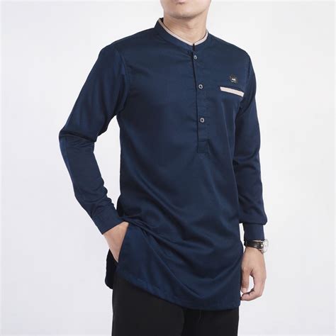 Jual KDL Kurta Hakan Navy Shopee Indonesia