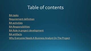IT Business Analyst Pdffvervrevervevevbtbe PPT