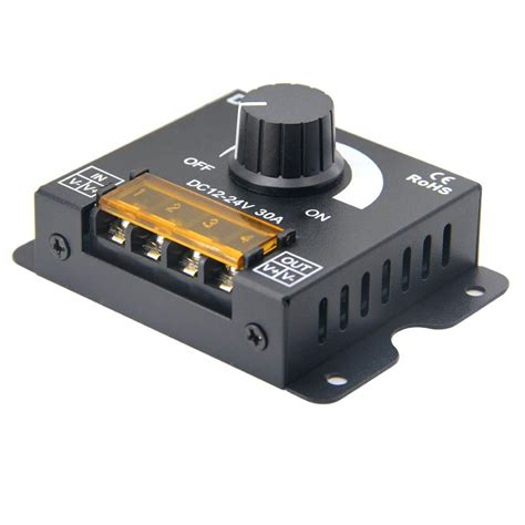 Thinkstar 12v 24v Dc 30a Led Pwm Dimmer Controller Dimming Controller For Single Color Led Strip