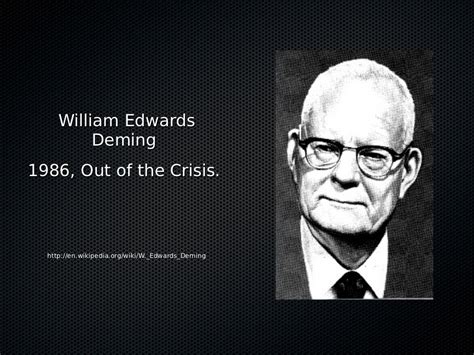 William Edwards Deming 1986 Out