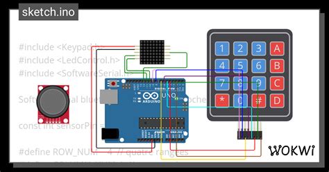LED MATRIX 8 X 8 SMILE SAD EMO Copy 2 Wokwi ESP32 STM32 Arduino Simulator