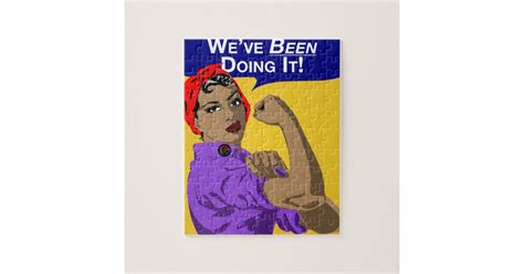 Black Rosie Weve Been Doing It Jigsaw Puzzle Zazzle