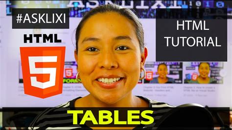 Chapter 7 Html Tutorial Tables Youtube