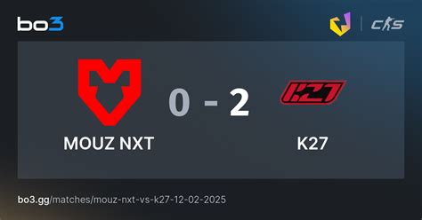 Mouz Nxt Vs K27 Cs2 Match At Fragster Challenger Series