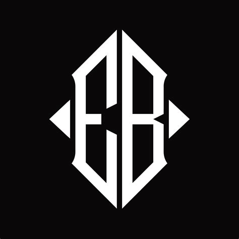 EB Logo Monogram With Shield Shape Isolated Design Template 16574823