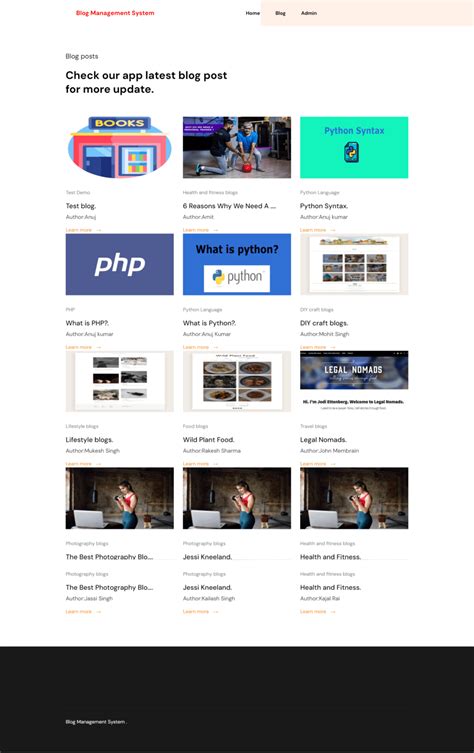 Blog Management System Project In Python Blog Management System In Django Python