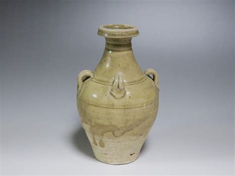 仙遊洞 越州窯 青磁 四耳壺