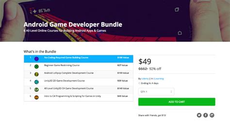 deal buy this android game developer bundle for just 50