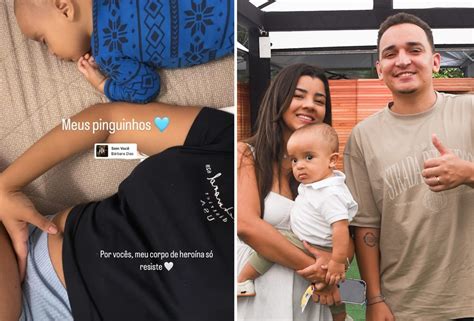 Grávida de João Gomes Ary Mirelle mostra barriguinha Meu corpo só