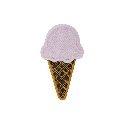 Patch Pink Eis Patch For Ironing Ice Cream Cone Patches Ice Etsy Uk