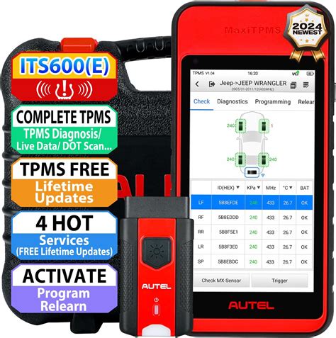 autel maxitpms its600 e full tpms programming tool 2024 same tpms as its600 pro tpms