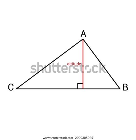 Altitude Triangle Geometry Stock Vector Royalty Free 2000305025