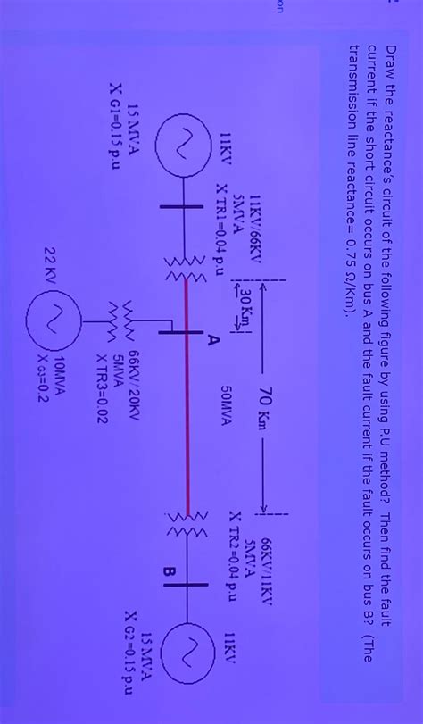 Solved Draw The Reactances Circuit Of The Following Figure Solved Draw The Reactances Circuit Of The Following Figure
