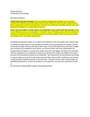 Discussion1 Docx Ashley Martinez Introduction To Sociology Discussion