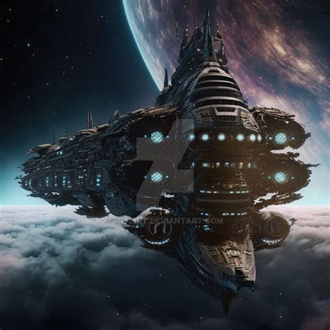 4k Space Battleship 1 By Intiart On Deviantart