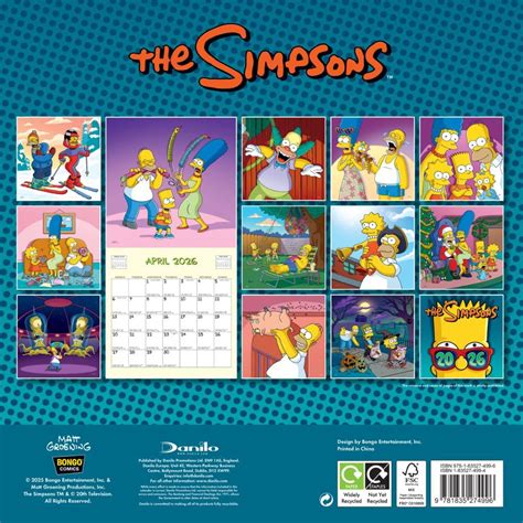 Así Son Los Calendarios Oficiales De Los Simpson Para 2026 Actualidad
