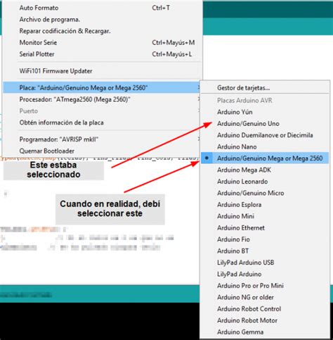 Solución al error stk500 getsync attempt 10 of 10 not in sync resp