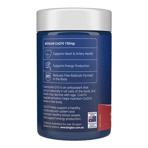 Buy Bioglan Coq10 150mg 150 Capsules Online At Chemist Warehouse®