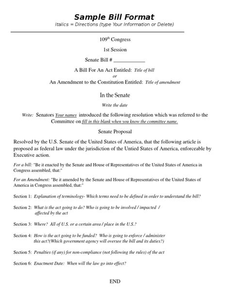 Sample Bill Format Pdf