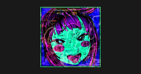 Ahegao Graffiti Pop Art Ahegao Sticker Teepublic