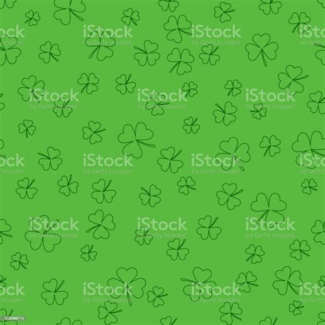 녹색 Shamrocks 배경입니다 벡터 완벽 한 패턴입니다 패트릭 배경입니다 성 패 트 릭의 날입니다 벡터 일러스트 레이 션 3월에 대한 스톡 벡터 아트 및 기타 이미지