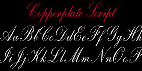 Copperplate Script Free Font
