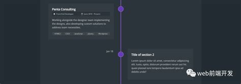 【案例练习】15—27个网页设计的 Html 时间线 Csdn博客
