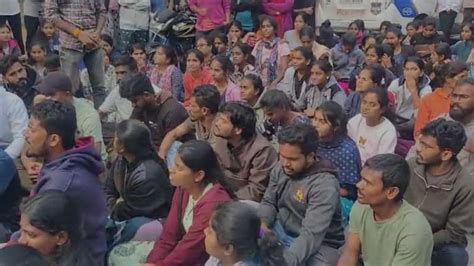 Osmania University Security Breach Students Protest We Want Justice