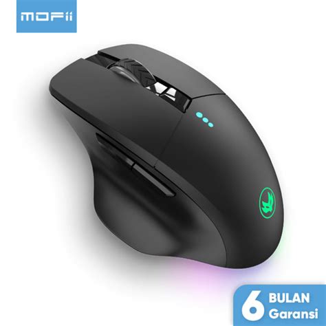 Promo Mofii Gaming Mouse Wireless Rechargeable Baterai 1600dpi Led Rgb