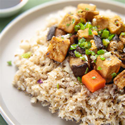 Veggie Fried Rice With Tofu Recipe Cookaifood