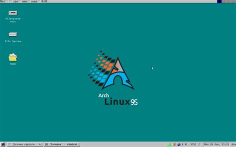 Arch Linux Chicago95 Theme I Badly Made This Wallpaper R Linuxporn