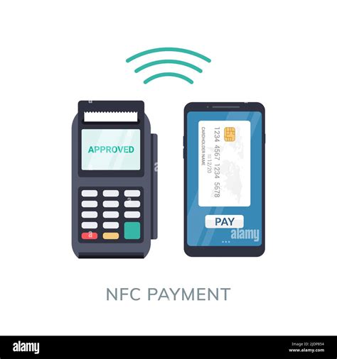 Pos Nfc Payment Machine Icon Nfc Terminal Card Vector Payment Transfer