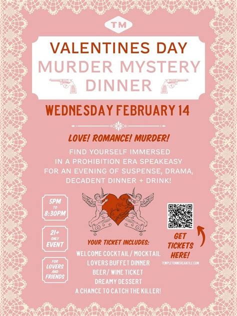 Templeton Mercantile Presents A Valentines Day Murder Mystery Dinner