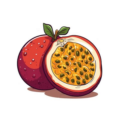 Passion Fruit Easy To Draw At Albert Stallings Blog