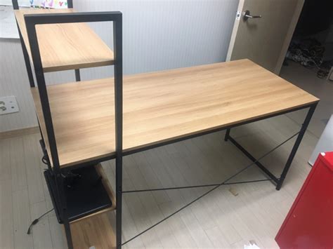 책상 컴퓨터 작업 책꽃이 일체형 책상 당근 중고거래