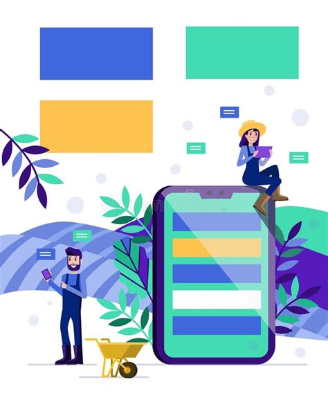 Smart Farmer Infographics Farm Data Analysis And Management Concept
