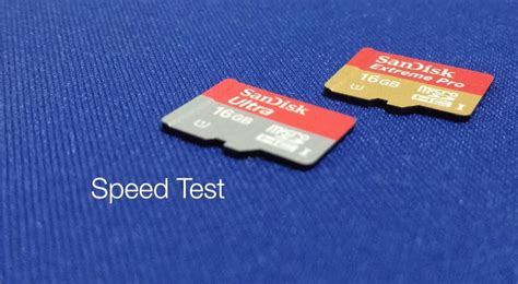 Sandisk Extreme Pro And Ultra Microsd Card Class 10 Transfer Speed Test