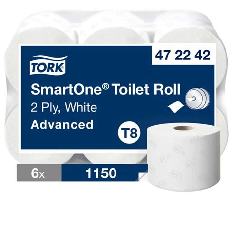 Tork SmartOne Toilet Roll Dispenser T8 White Western Hygiene
