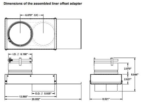 Offset Liner Adaptor — Fyre Direct