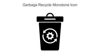 Garbage Recycle Monotone Icon In Powerpoint Pptx Png And Editable Eps Format PPT Slide