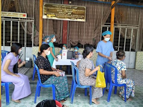 မြောင်းမြမြို့နယ်တွင် စတုတ္ထအသုတ် ပထမအကြိမ် ကိုဗစ် ၁၉ ရောဂါ ကာကွယ်ဆေးမ