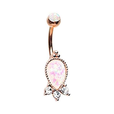 Rose Gold Her Eminence Wildklass Belly Button Ring Wildklass Jewelry