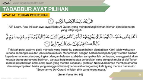 Surah Yunus Maqasid Tadabbur Dan Ibrah Dakwah Kisah Para Anbiya Pdf