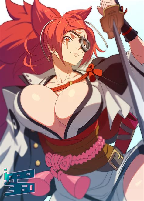 Ippo Baiken Guilty Gear Guilty Gear Strive Highres 1girl Amputee