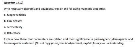 Solved With Necessary Diagrams And Equations Explain The Chegg