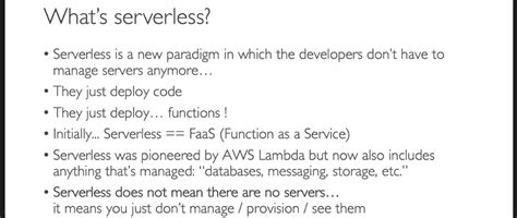 20 — Serverless On Aws Okay So Lets Discuss Now What Is By