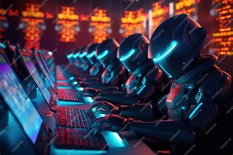 Premium Ai Image Artificial Intelligence Humanoid Working Support Job Futuristic Work