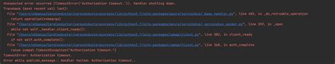 Azure Service Bus Error While Publishmessage Handler Failed